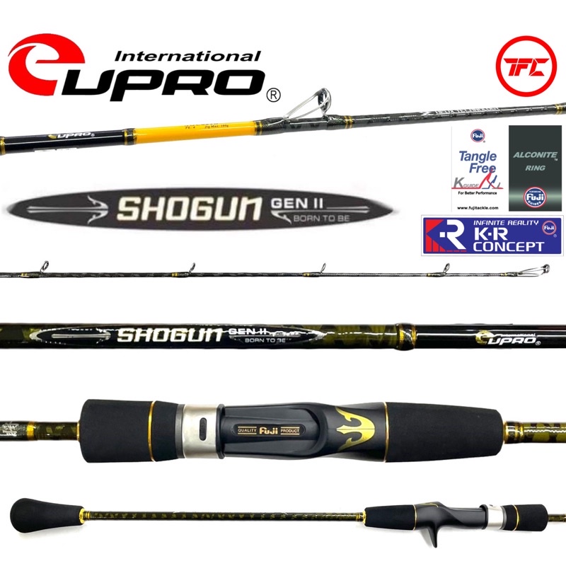 EUPRO SHOGUN Gen 2 Slow Jigging Spinning & Overhead Baitcast BC Rod ...