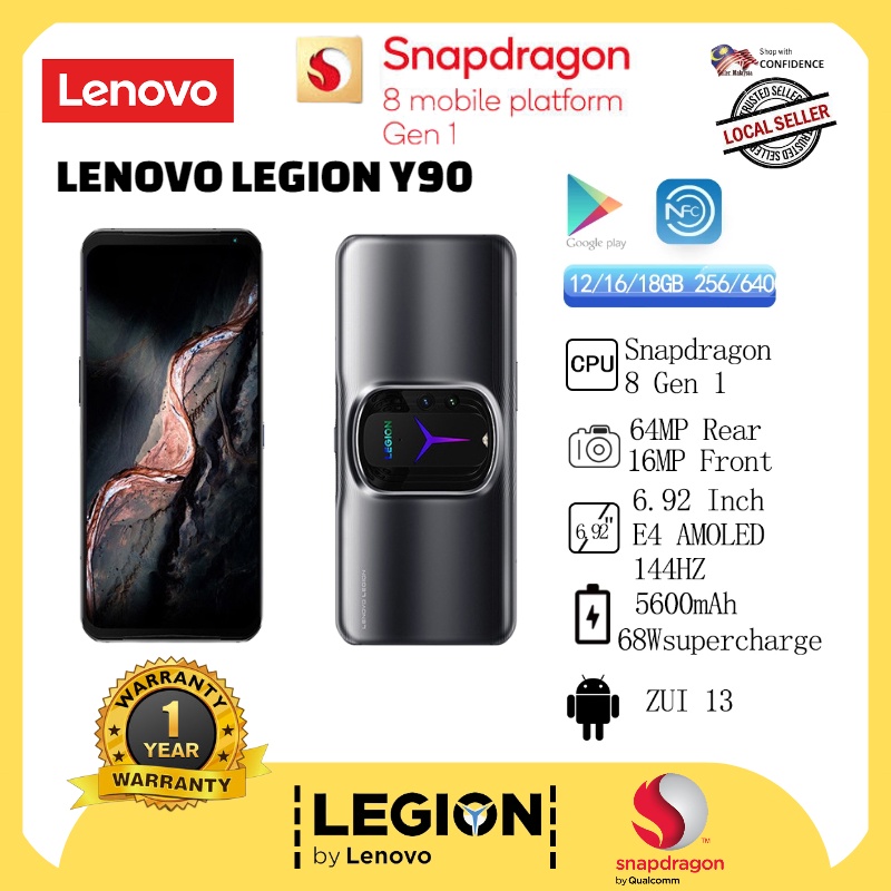 2022 Lenovo Legion Y700 Y90 Y70 Gaming Phone Tablet Snapdragon 870 | Shopee Malaysia