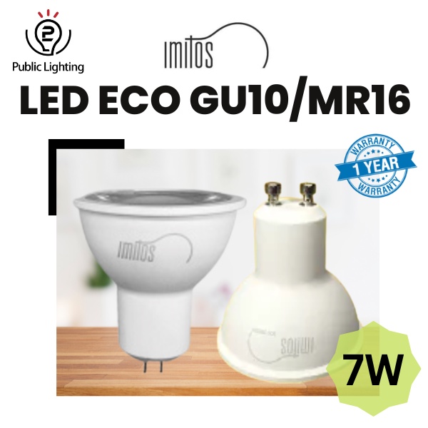 IMITOS LED GU10/MR16 Light Bulb [7W] | Shopee Malaysia