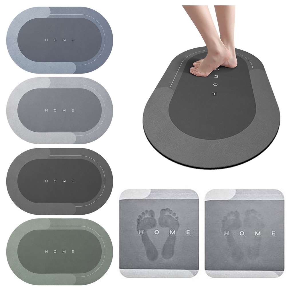 Japan Diatomite Mud Anti Slip Mat Bathroom Quick Absorption Floor ...