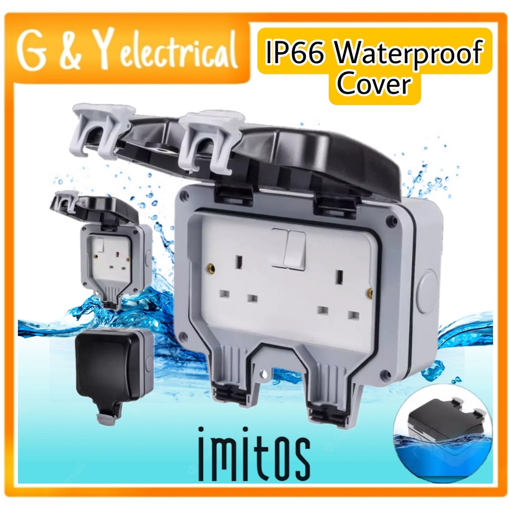 [SIRIM] Imitos Weatherproof Cover / Waterproof Cover IP66 With 13A ...