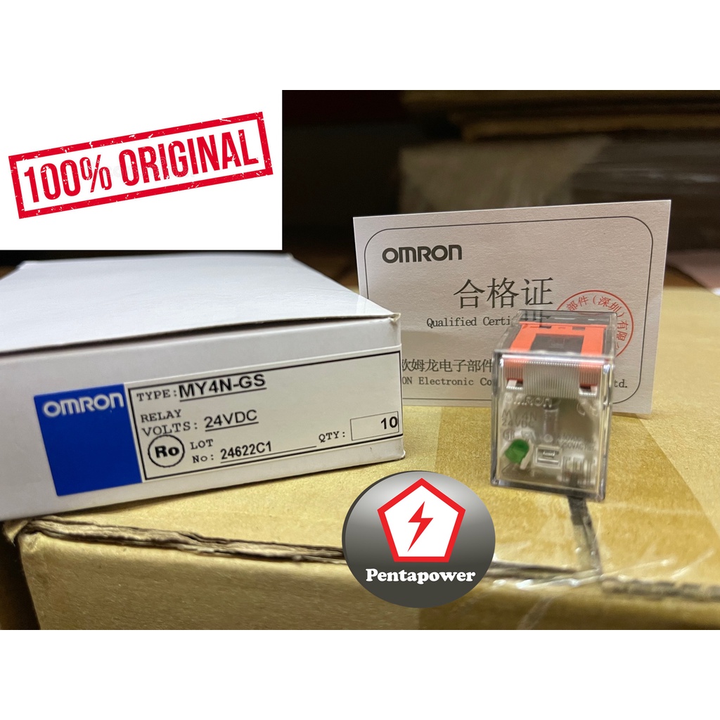 OMRON MY4N-GS RELAY MY4N 24VDC 14Pins with LED | Shopee Malaysia