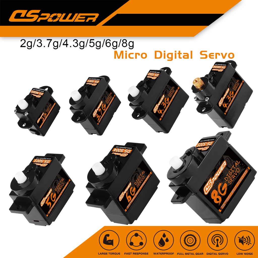 (24h delivery) DSpower 2g 3.7g 4.3g 5g 6g 8g Micro Digital Servo mini ...