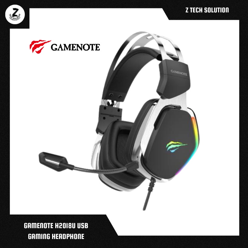 GAMENOTE H2018U Passive Noise Reduction USB 7.1 RGB Gaming Headphone ...