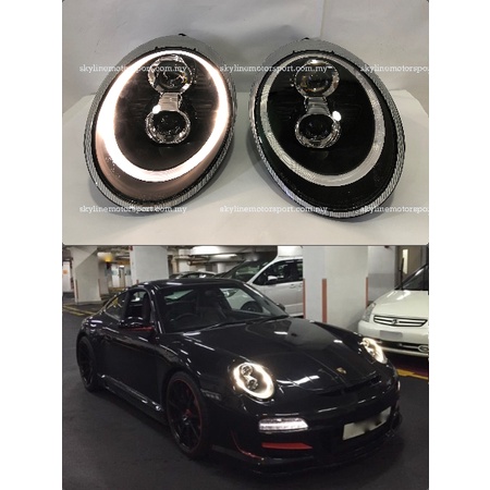 Porsche Carrera 997 Head Lamp Light Projector DRL Led 100% Taiwan 2005 ...