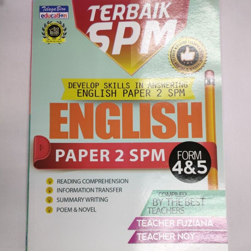 TERBAIK SPM ENGLISH PAPER 2 SPM FORM 4 & 5 Develop Skills In Answering ...