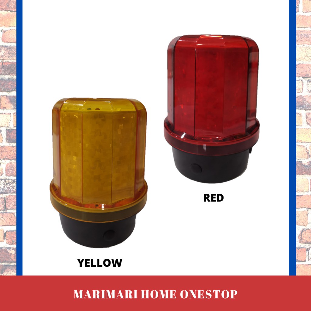 Rechargeable Revolving LED Light 220V (Yellow & Red) | Shopee Malaysia