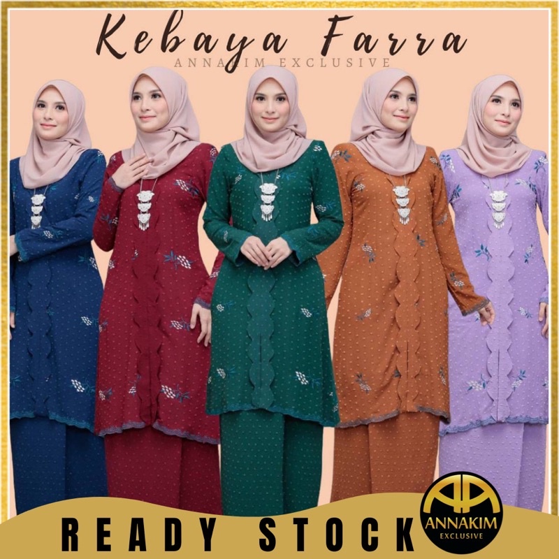 READY STOCK Kebaya Farra Annakim Exclusive | kebaya plus size| kebaya ...
