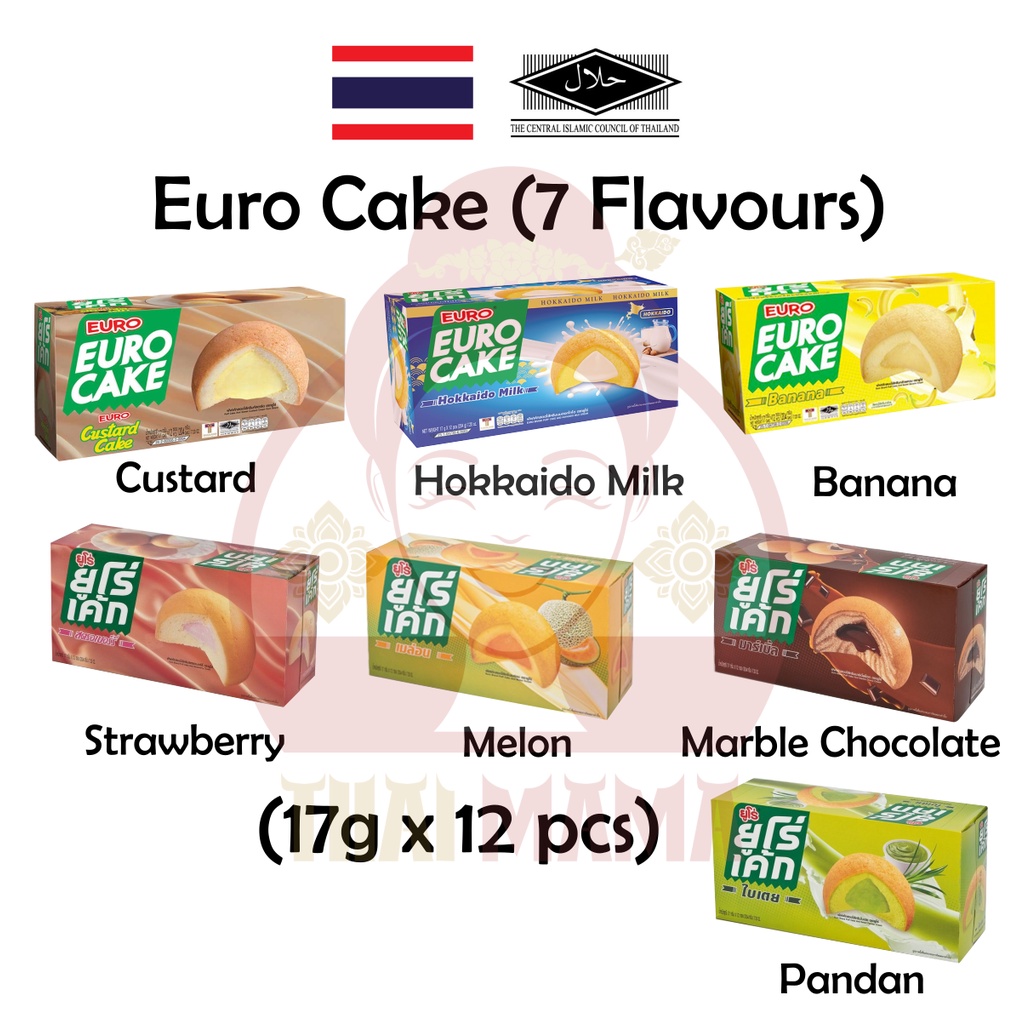 Euro Cake Thailand ( Custard / Hokkaido Milk Cream / Banana ...