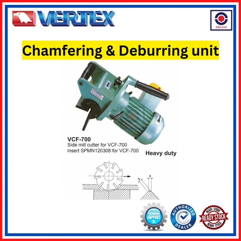 VERTEX TAIWAN VCF-700 Chamfering and deburring unit 3phase 415v heavy ...