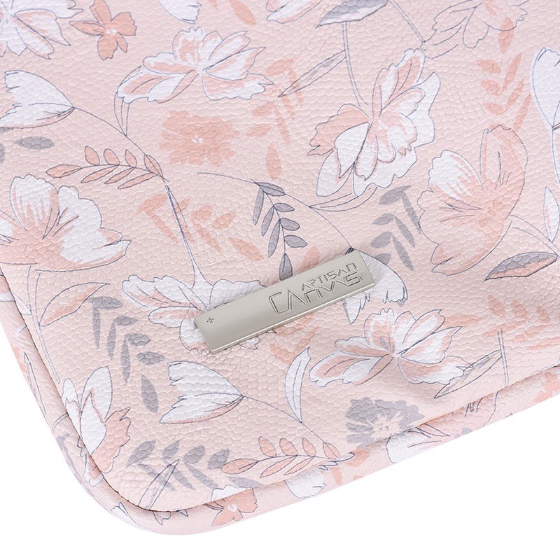 (11-15 Inch) MR Pink Flower Pattern Advanced Laptop Bag Typo Hand ...