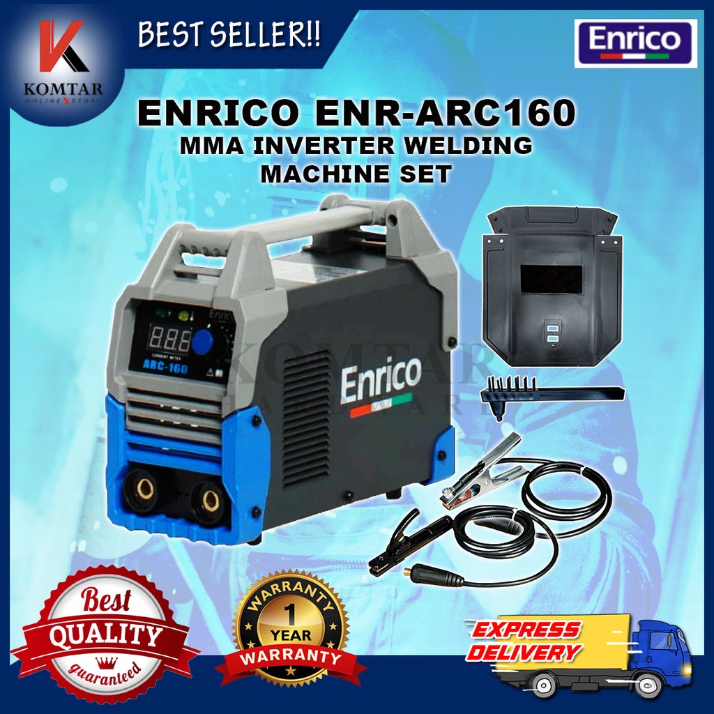 ENRICO ENR-ARC160 MMA INVERTER WELDING MACHINE SET / Mesin welding ...