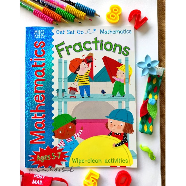 MATHEMATICS WIPE CLEAN. FRACTION. TOPIK BAHAGI, BUKU MATEMATIK KANAK ...
