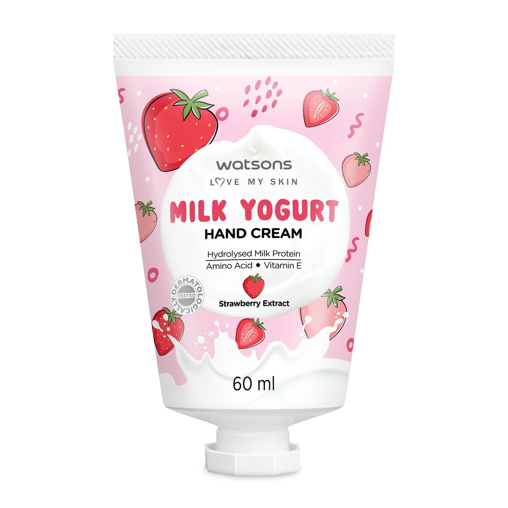 WATSONS Milk Yogurt Hand Cream Strawberry Extract 60ml | Shopee Malaysia