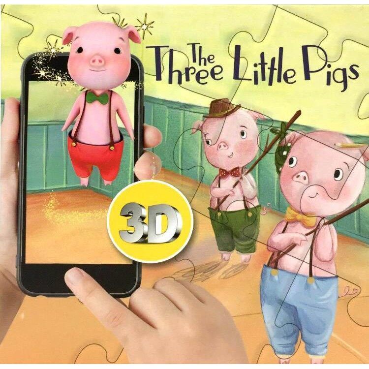 The Three Little Pigs: Come-To-Life Puzzle And Storybook | Shopee Malaysia