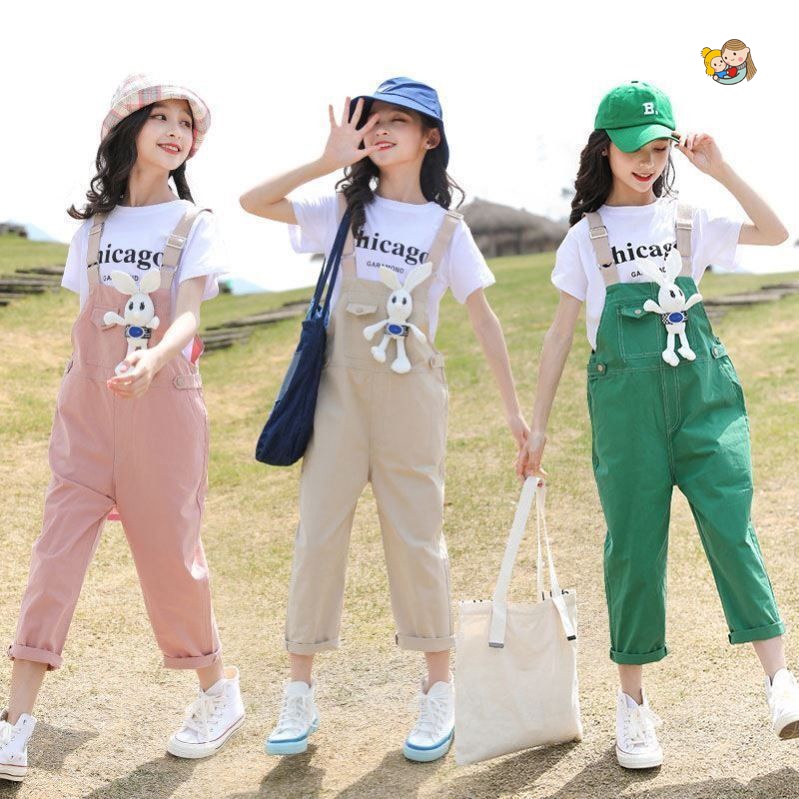 Girls Overalls Summer Clothes Children's Suits New Style Trendy ...