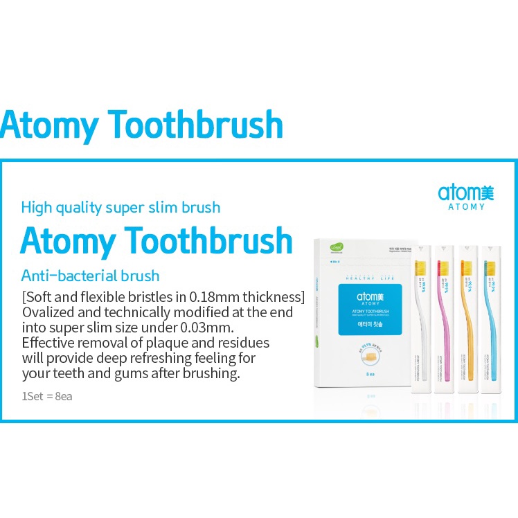 Atomy Toothbrush Korea Super Slim Brush (1 pcs) Ready Stock | Shopee ...