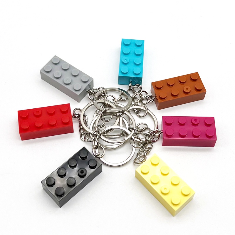 Key Chain Ring Building Block MOC Pendants Toys Classic Brick Gifts ...