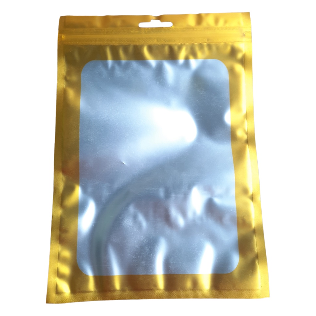 Colour Matte Zip Lock Bag with Window and Hanging Hole 1bag (100pcs ...