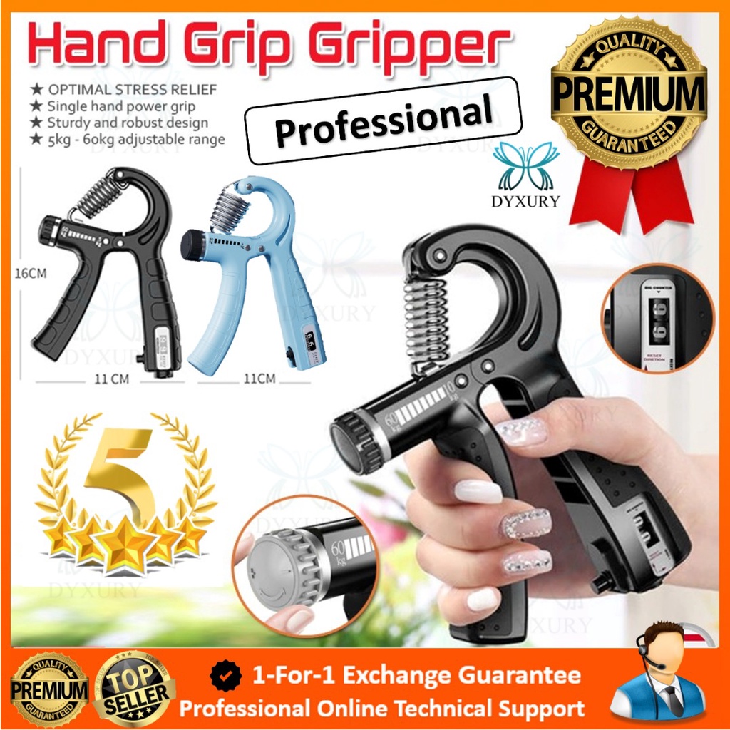 NEW Premium Adjustable Resistance Hand Grip Gripper Wrist Arm Finger ...