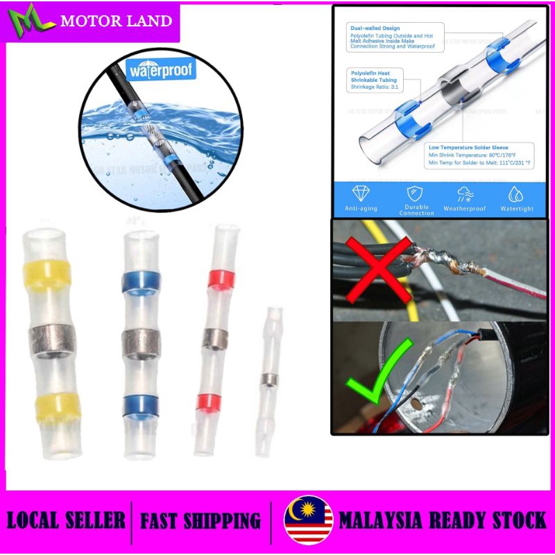 (1pc) Waterproof Solder Seal Wire Connector Heat Shrink Solder Sleeve ...