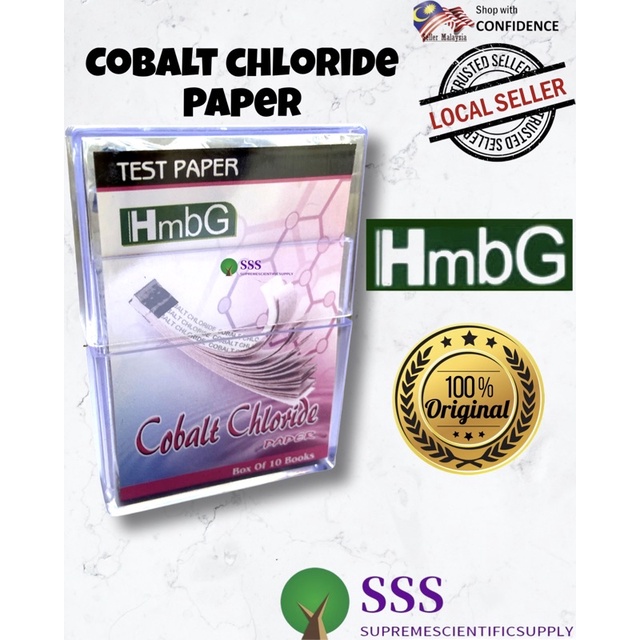 🔥[Ready stock]🔥Cobalt Chloride Paper (HmbG) (200strips/ box) | Shopee ...
