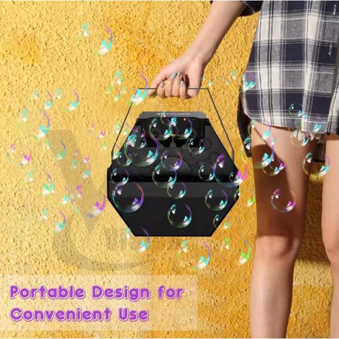 Mini Bubble Machine/Indoor&Outdoor Activity/Remote Control/Wedding/Home ...