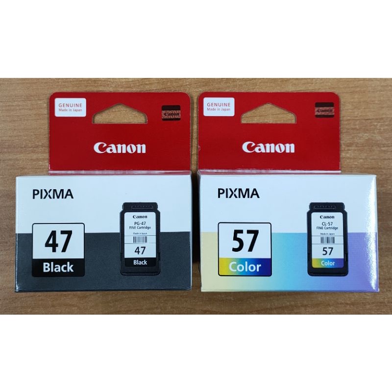 Canon (Original) PG-47 Black CL-57 (13ml) CL-57S (8ml) Tri-Color Ink ...