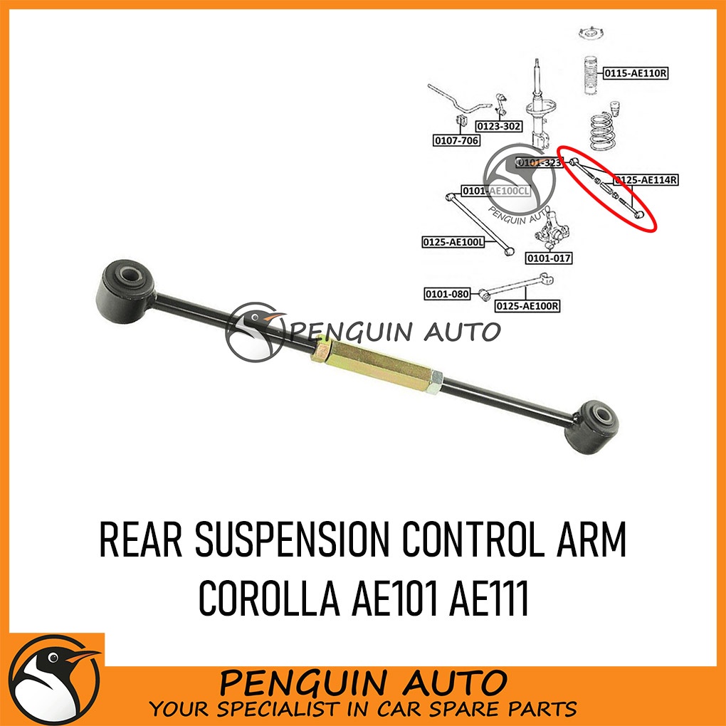 TOYOTA COROLLA AE101 AE111 REAR SUSPENSION ARM 48730-12110 | Shopee ...