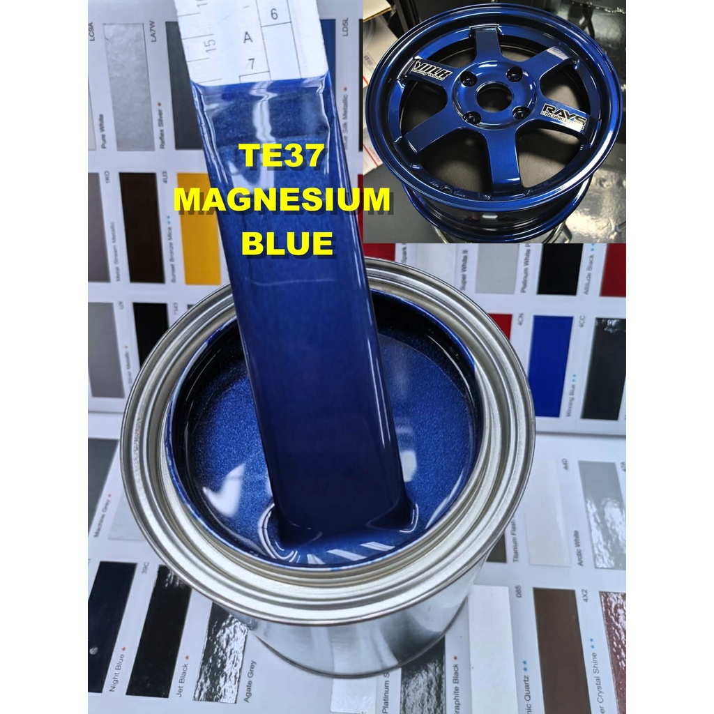 TE37 Magnesium Blue/2k paint/cat bancuh/cat 2k/colour sportrim | Shopee ...