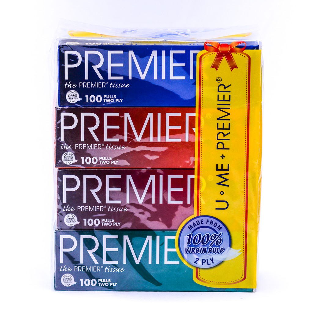 Premier Facial Tissue 4 boxes (2ply x 100pcs) | Shopee Malaysia