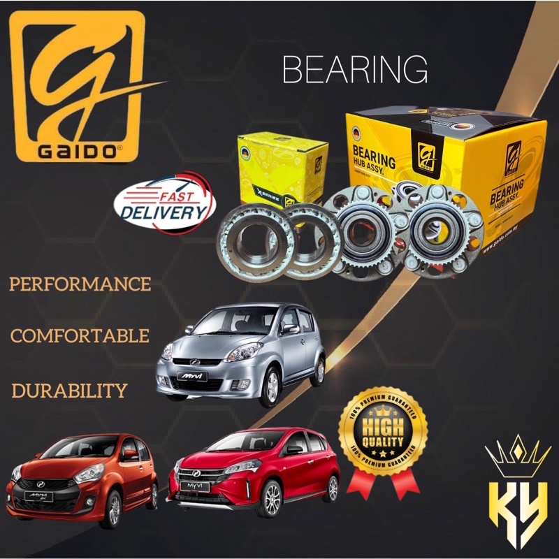 GAIDO BEARING PERODUA MYVI 1.0, 1.3, MYVI LAGI BEST, MYVI D20N NEW 2017 ...