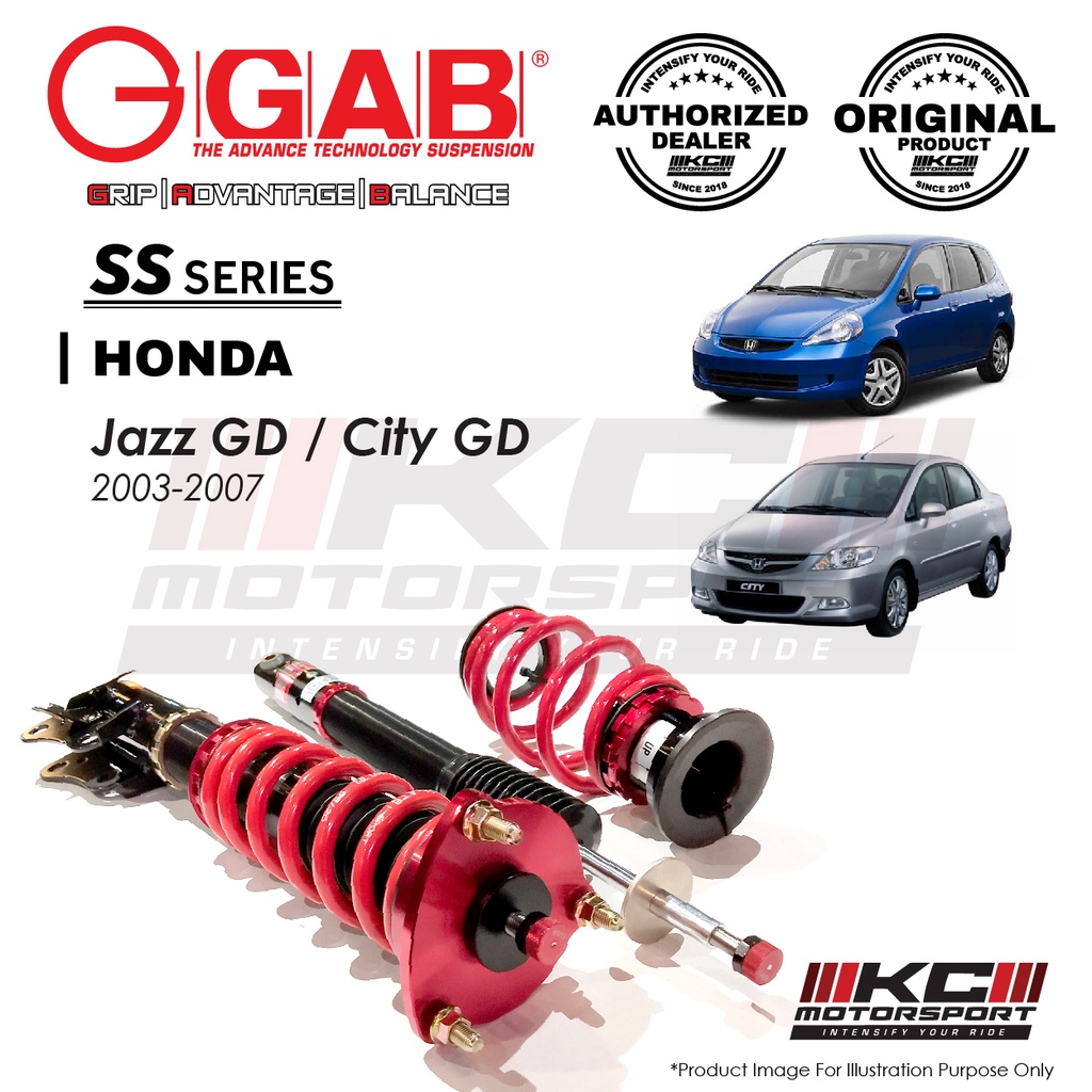 Honda Jazz GD / City GD 2001-2007 - GAB SS Series Fully Adjustable ...