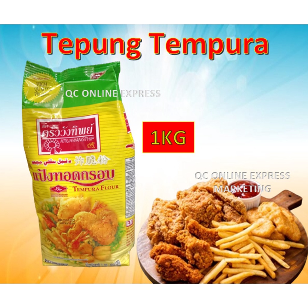 TEPUNG TEMPURA / Tempura flour 1kg / Tepung goreng ayam thailand ...