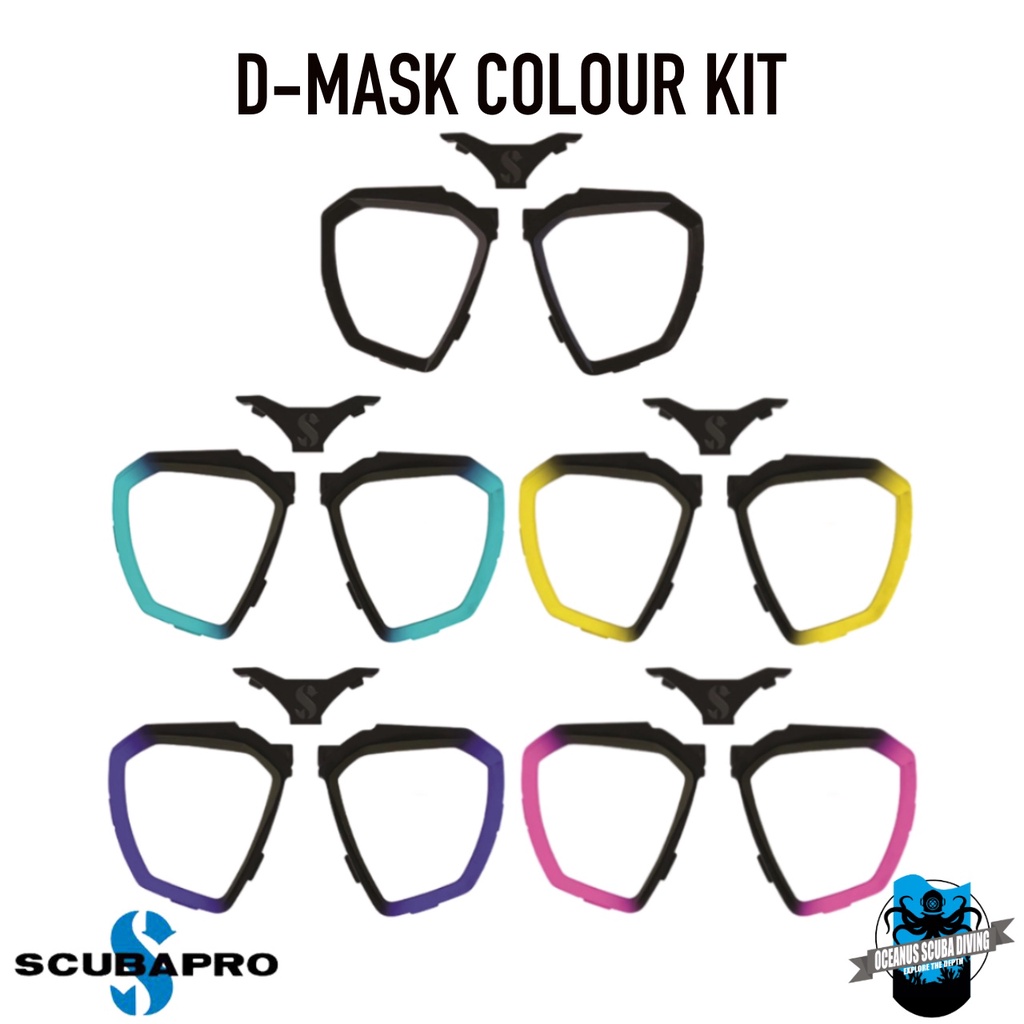 SCUBAPRO D-Mask Colour Kit for Scubapro D-Mask, Dive Mask Accessories ...