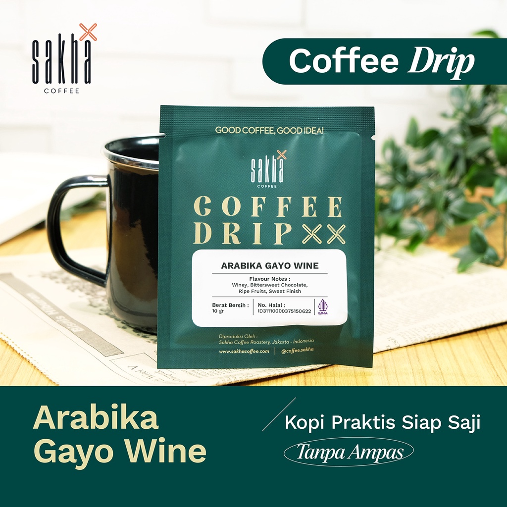 Drip Bag Coffee Arabica Gayo Wine Pure Original Arabica Coffee Ready To ...