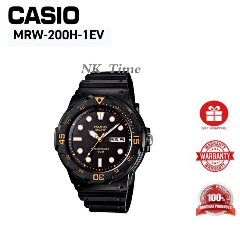 CASIO WATCH MRW-200H-1EV / MRW-200H-1E / MRW-200H | Shopee Malaysia