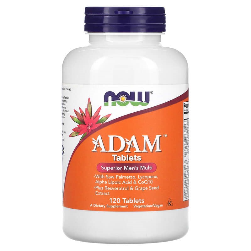 Now Foods, ADAM, Superior Men's Multi, 90 Veg Capsules / 60 / 120 ...