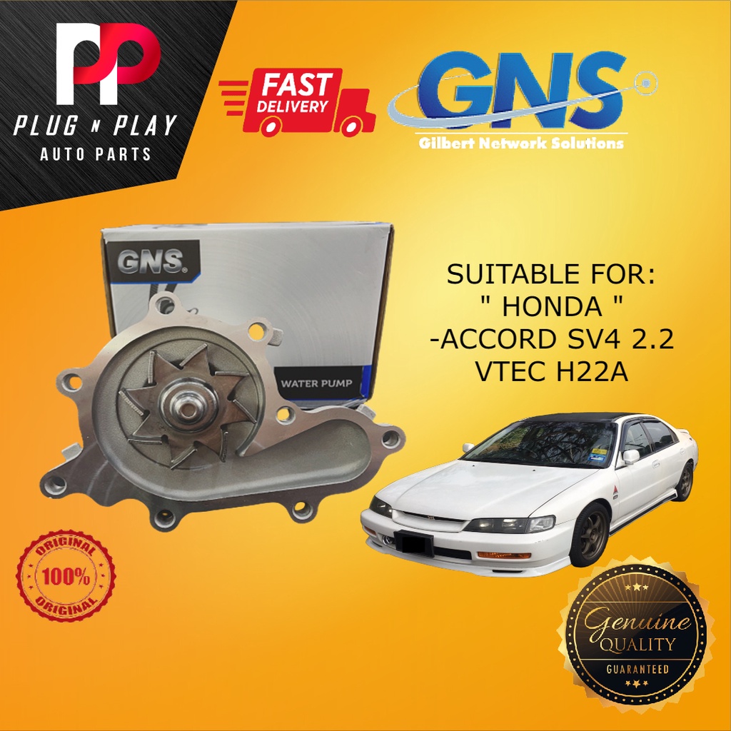 HONDA ACCORD SV4 2.2 VTEC H22A GNS WATER PUMP GENUINE PRODUCT | Shopee ...
