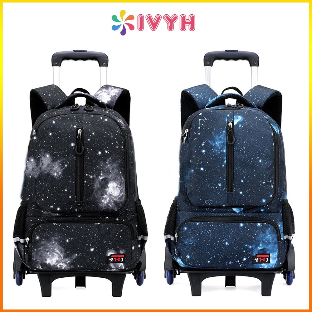 Ready Stock 6 Wheel School Bag Trolley Bag Waterproof Good Quality Beg ...