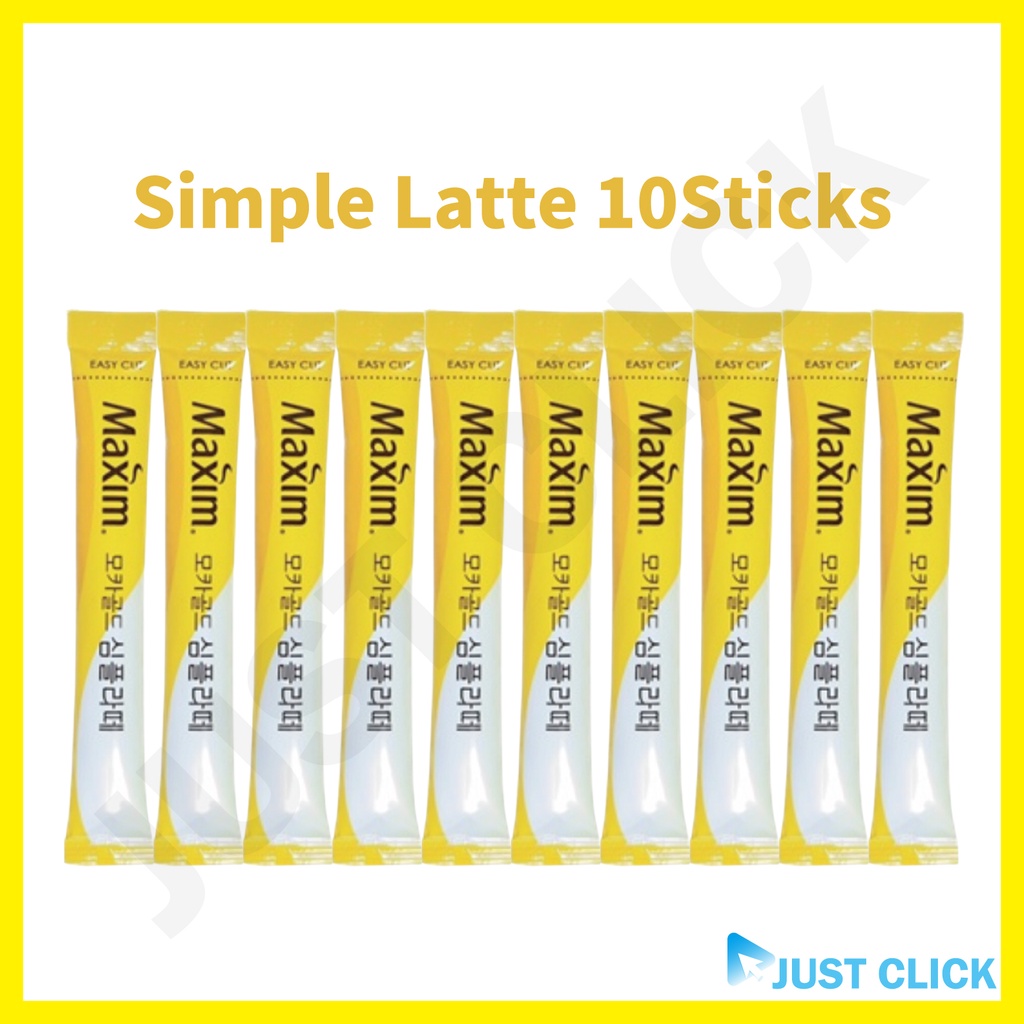 Maxim 10 STICKS instant coffee / Mocha Gold White Simple latte Arabica ...