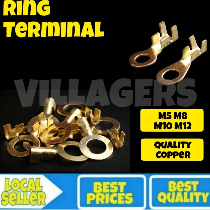 M5 M5P M8 M10 M12 Ring Cable clipcable Connector Terminals | Shopee ...