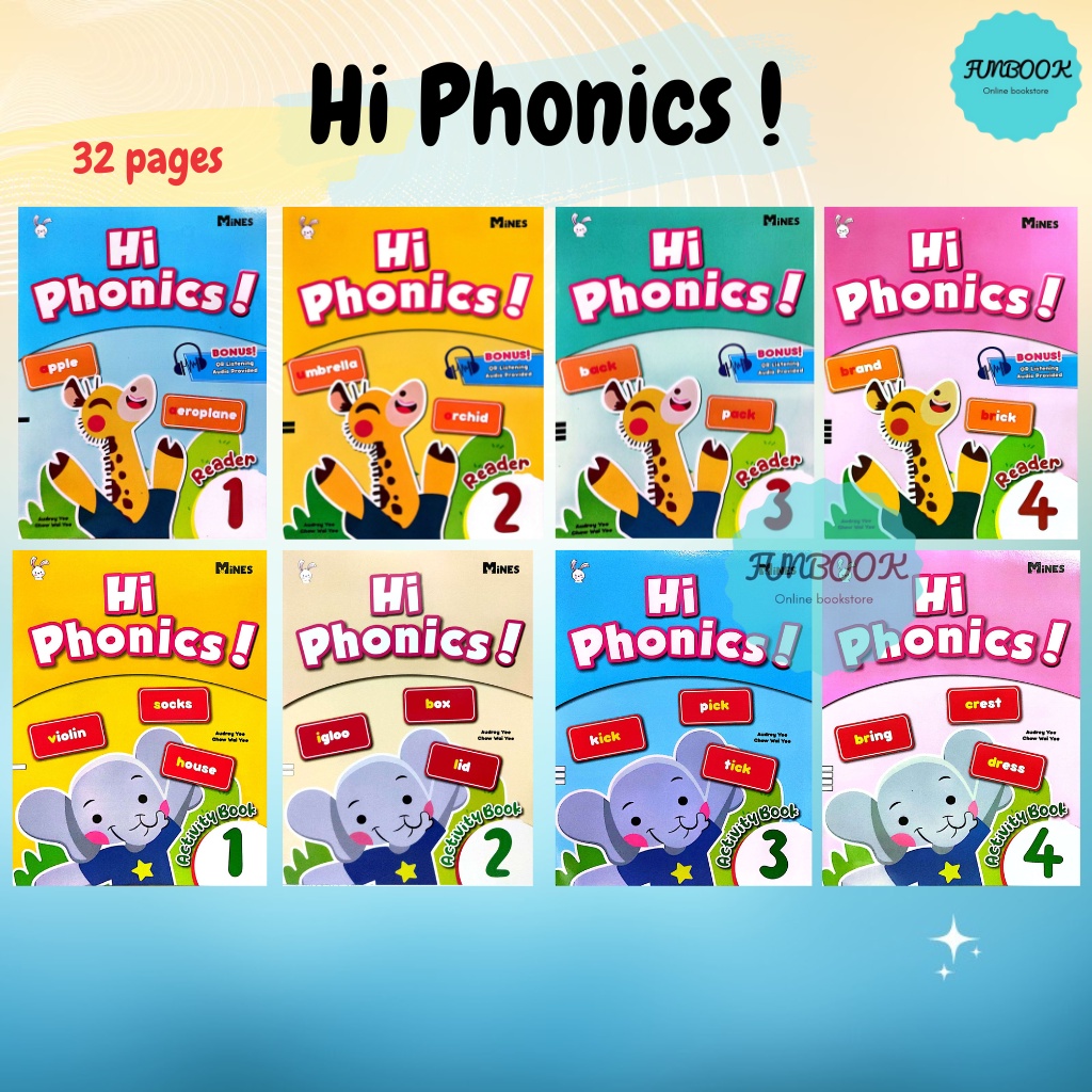[FUNBOOK] Hi Phonics ! Preschool Reader Activity book Tadika Mines ...