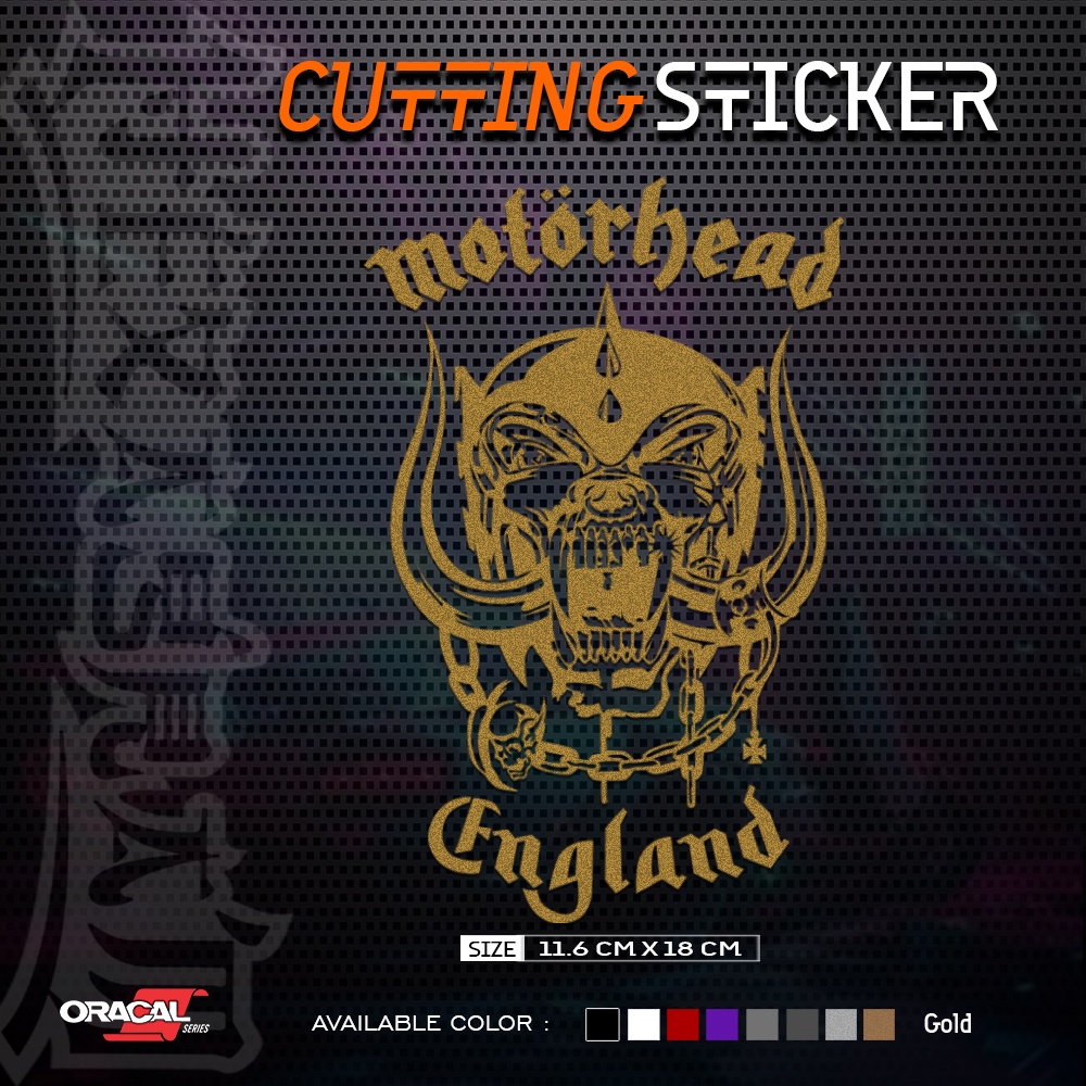 Cutting Sticker Motorhead England Band Logo | Motorhead England Logo ...