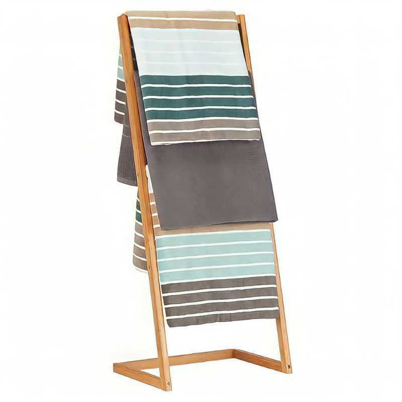KAYU Minimalist Wooden Ladder Towel Rack/Aesthetic Hanger Stand ...