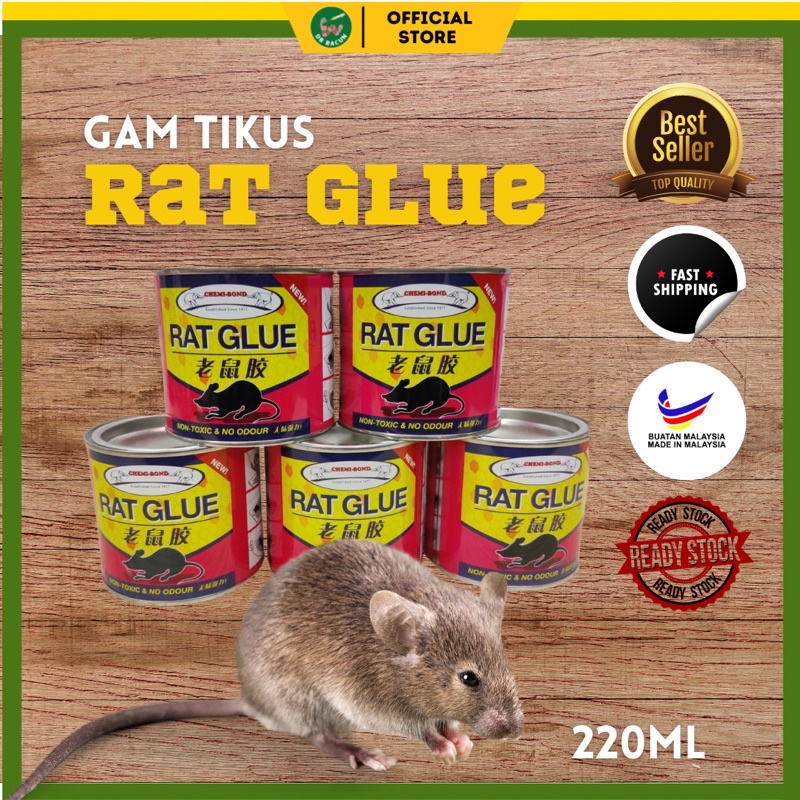 CHEMIBOND Pest Control Rat Glue Gam Tikus 110ml Perangkap Tahan Cuaca ...