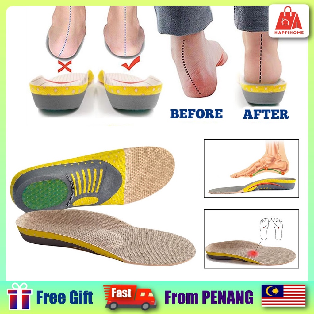 Rehabs 1 PAIR Orthotic Insole Arch Support Orthotics Flat Foot Health ...
