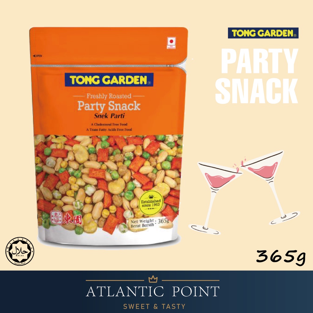 Tong Garden Party Snack 365g - Assorted Nuts Roasted Halal - Peanuts ...