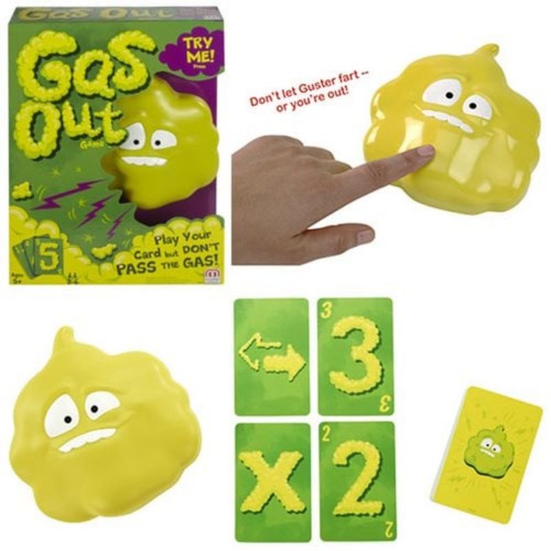 ORIGINAL Mattel Games Gas Out Card Game For Family Party Make Me Fart ...