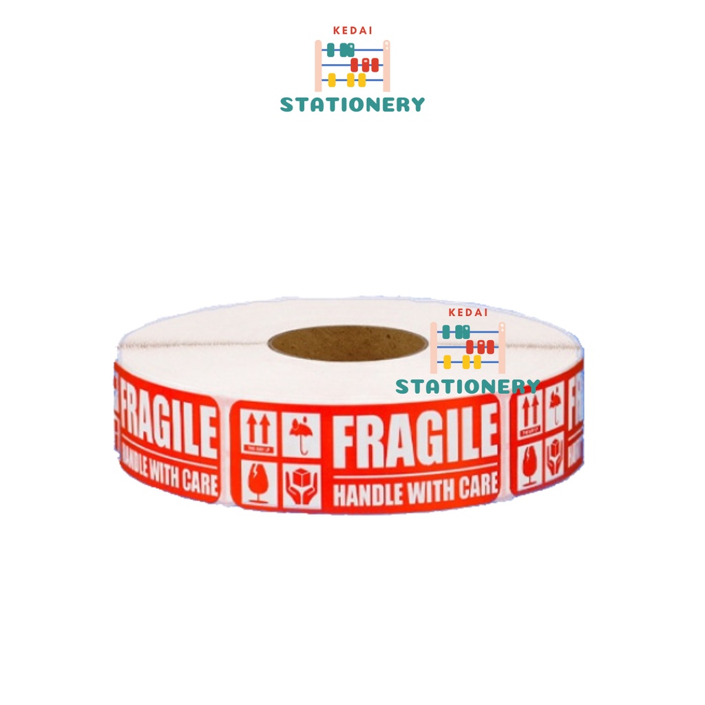 Fragile Sticker Fragile Label Warning Label Mudah Pecah Pelekat Carton ...